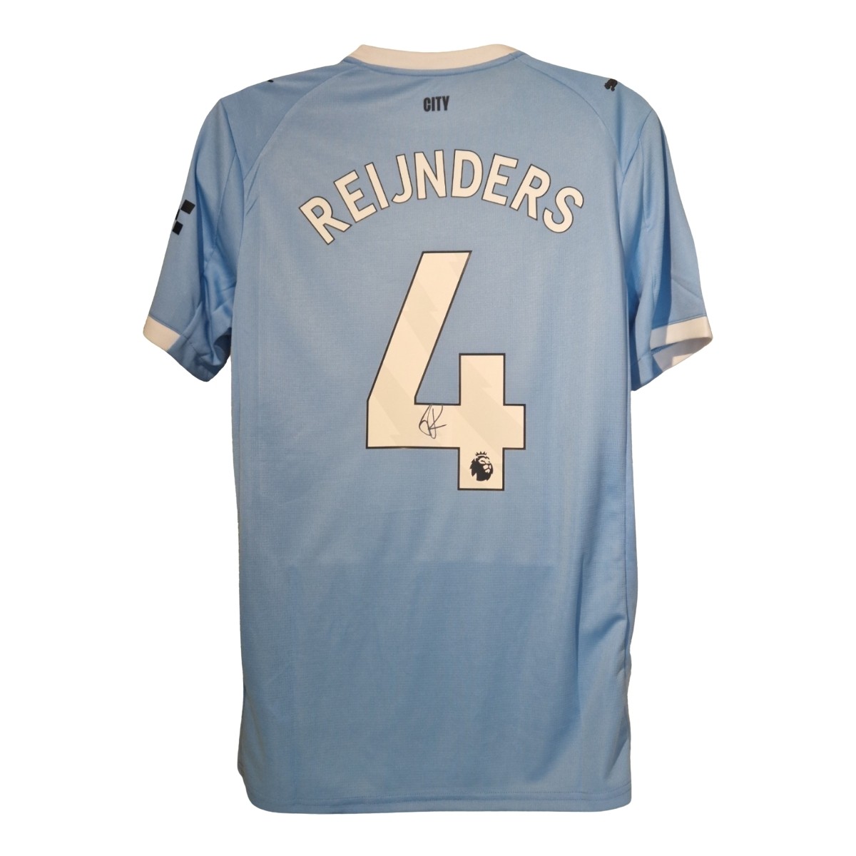 Tijjani Reijnders Signed Manchester City 2025-26 Home Football Shirt ...
