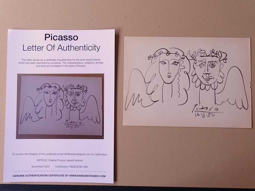 Pablo Picasso Signed Drawing - CharityStars