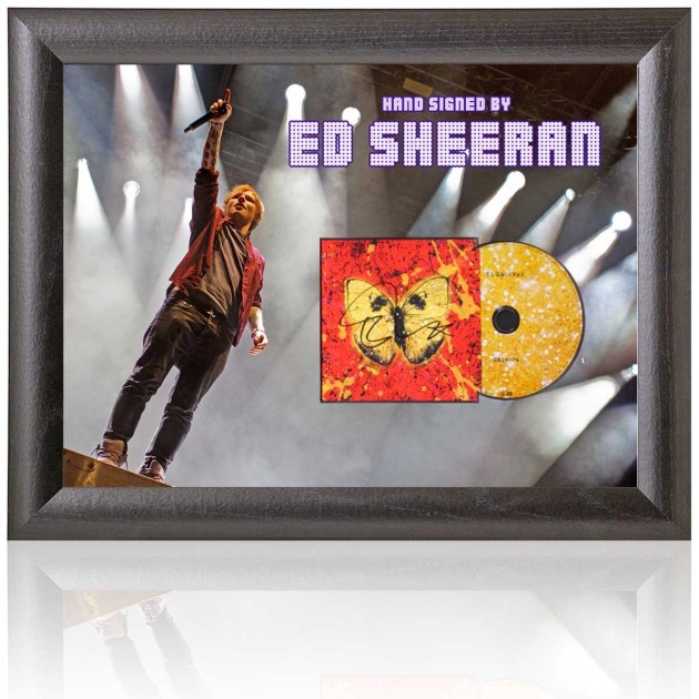 Ed Sheeran Signed and Mounted CD - CharityStars