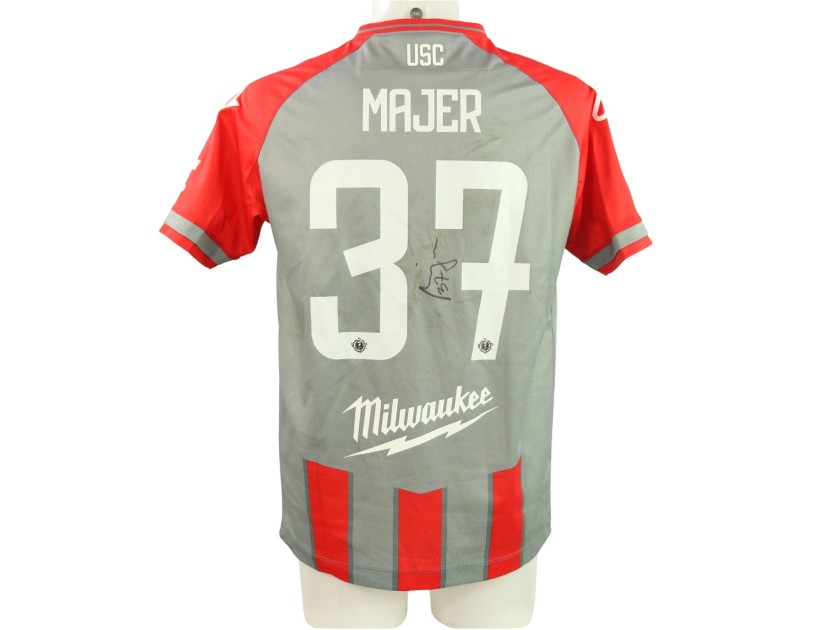 Maglia Majer unwashed Cremonese vs Salernitana 2024 - Autografata ...