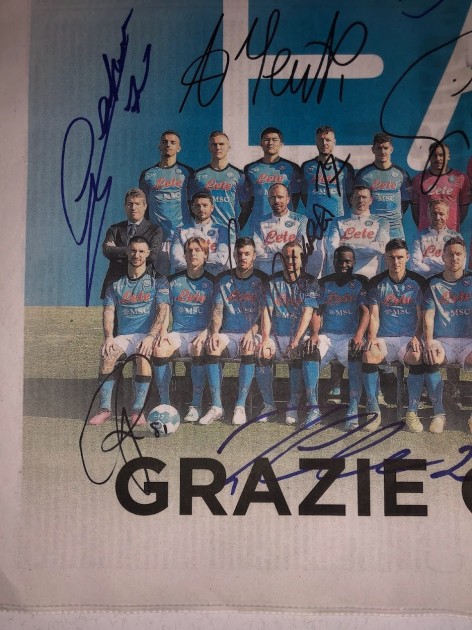 Official Napoli Poster, 2022/23 - Signed by the players - CharityStars