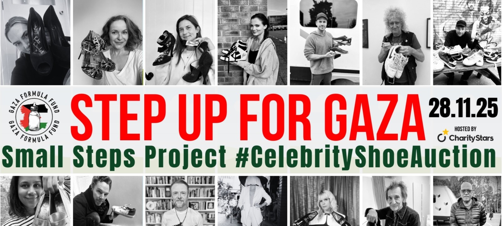 Step Up for Gaza- Celebrity Shoe Auction 2025 - CharityStars