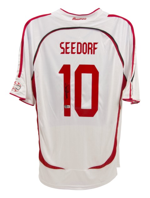 Clarence Seedorf's AC Milan Signed Replica Shirt - CharityStars