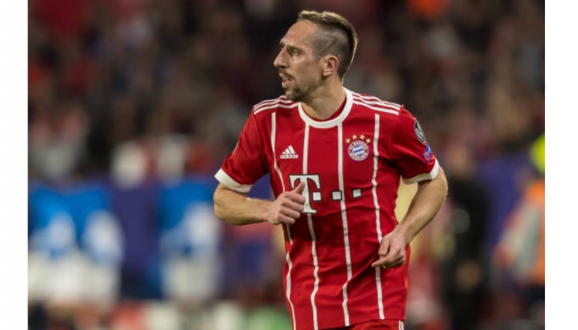 Ribery's Worn and Signed Shirt, Sevilla-Bayern Munich 2018 - Unwashed ...