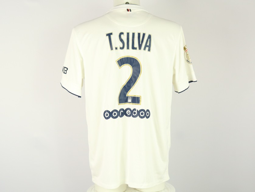 Thiago Silva Official PSG Signed Shirt, 2014/15 - CharityStars