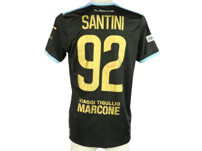 Santini Unwashed Signed Shirt, SPAL vs Virtus Entella 2023 - CharityStars