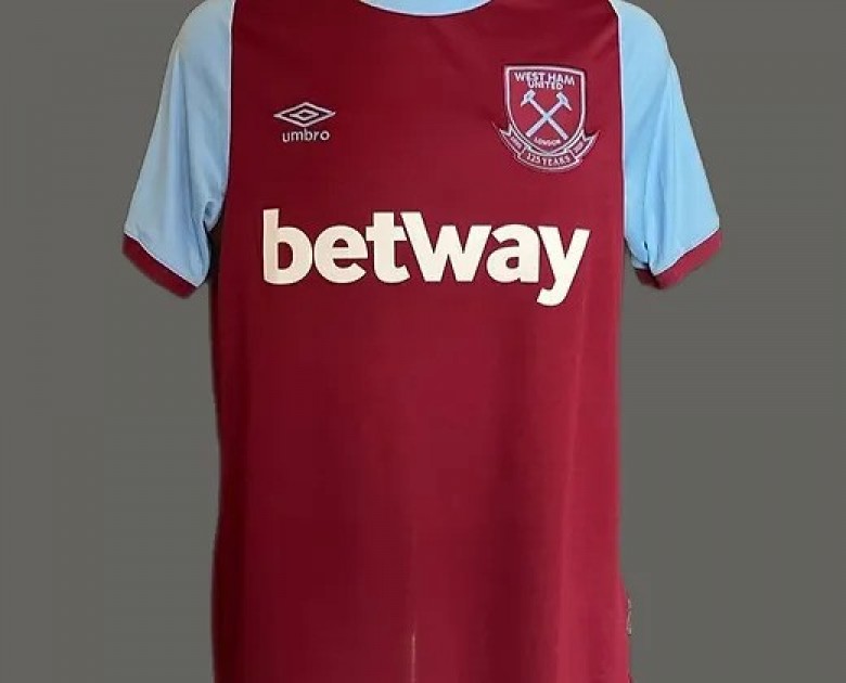 Said Benrahma's West Ham 2021/22 Signed Official Shirt - CharityStars