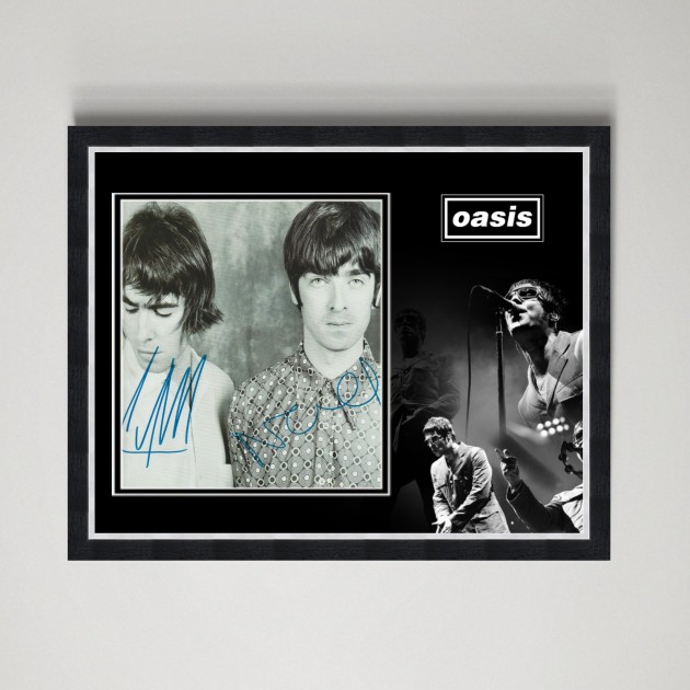 Liam And Noel Gallagher Oasis Signed Display - CharityStars