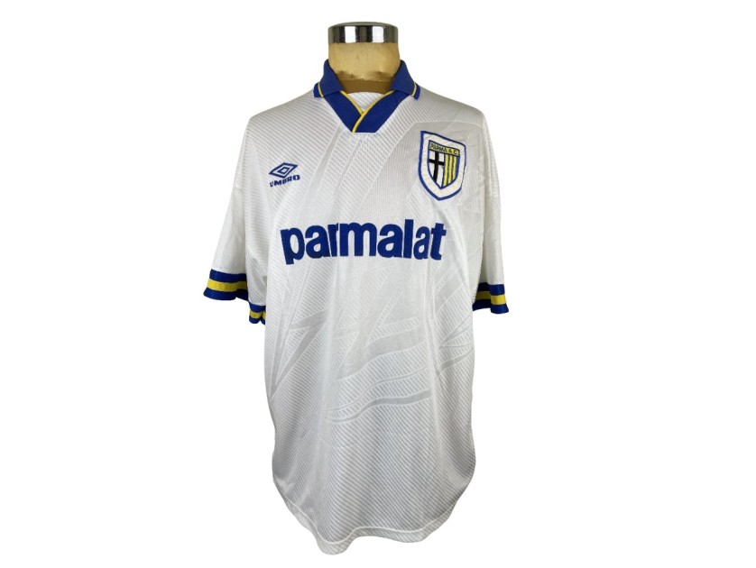 Asprilla's 1994/95 Parma Match Shirt - CharityStars