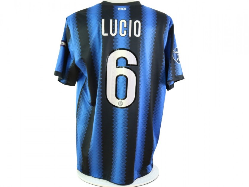 Lucio Official FC Inter Shirt, 2010/11 - CharityStars