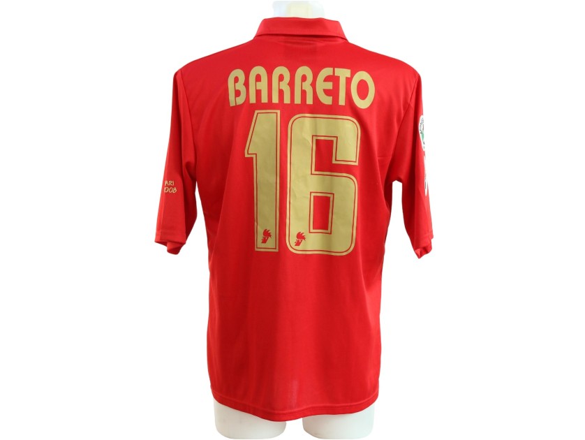Barreto's Match-Worn Shirt, Parma vs Bari 2009 - Bari Centenary Patch ...