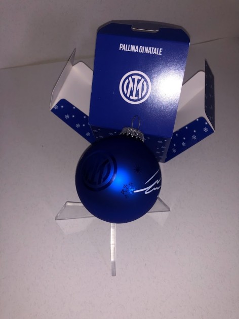 Inter FC Official Christmas Bauble - Signed by Lautaro Martinez ...