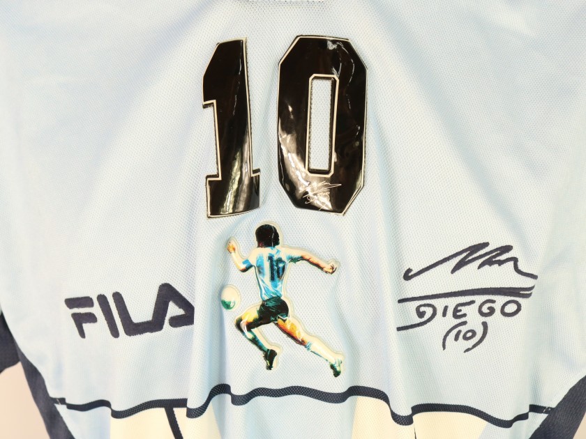 Maradona Official Shirt, Argentina vs World Stars 2001 - The Final ...