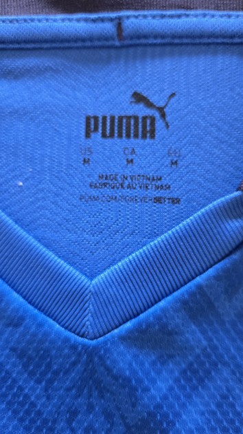 R - Chiesa's Match-Issued Shirt, Italy vs England EURO 2020 Finals ...