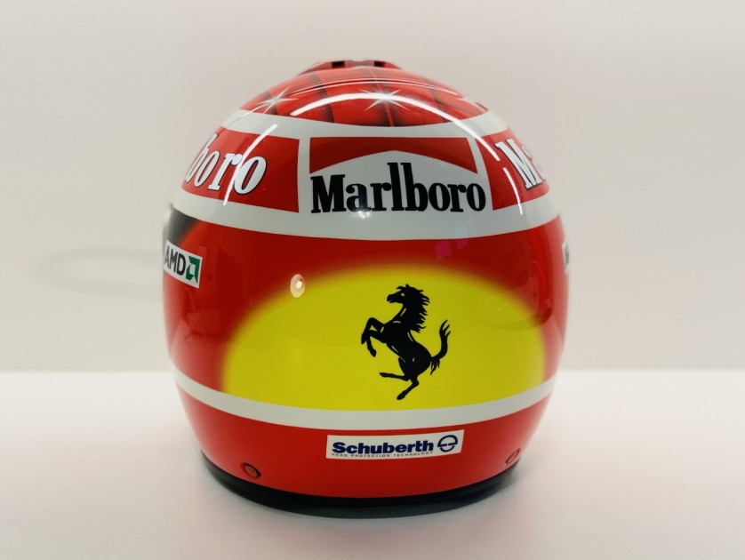 Michael Schumacher Signed Official Replica Ferrari Helmet - CharityStars