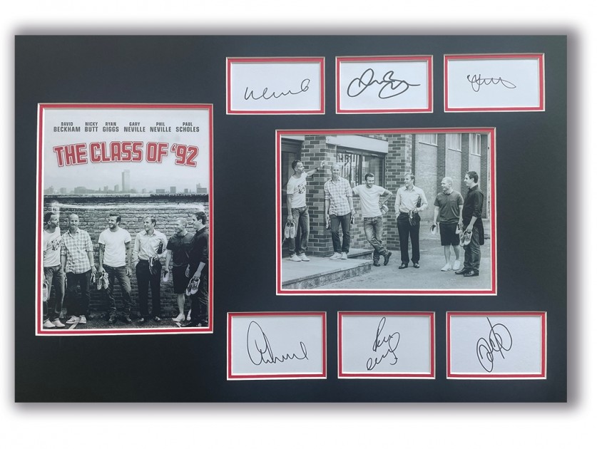Manchester United Class of '92 Signed Display - CharityStars