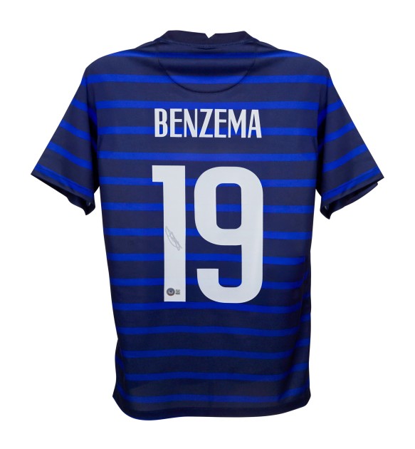 Karim Benzema's Real Madrid Signed Replica Shirt - CharityStars