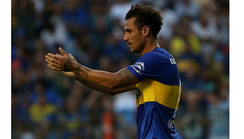 Osvaldo's Boca Juniors Match Shirt, 2015/16 - CharityStars