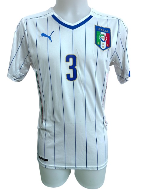 Chiellini's Italy Signed Official Shirt, FIFA World Cup 2014 - CharityStars