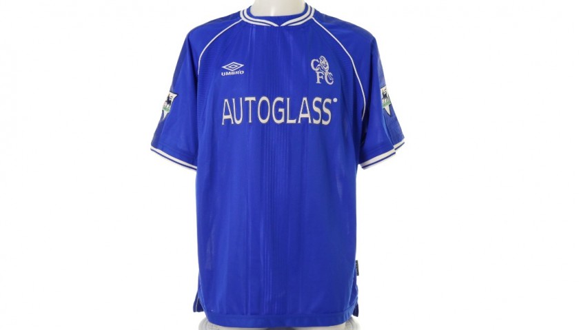 Weah Official Chelsea Signed Shirt, 1999/00 - CharityStars