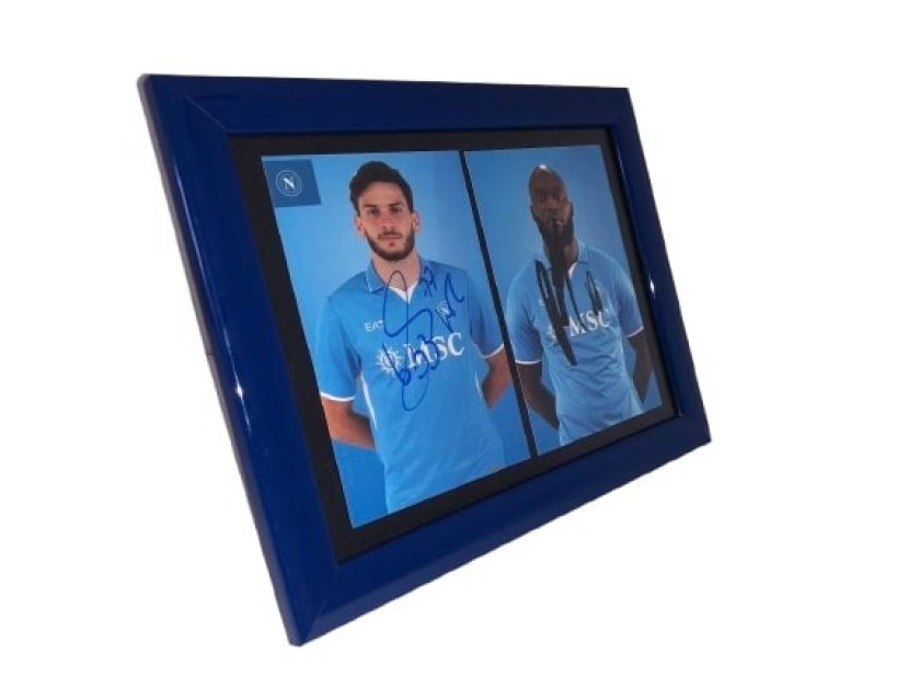 Framework Photographs, 2024/25 - Signed by Lukaku and Kvara - CharityStars
