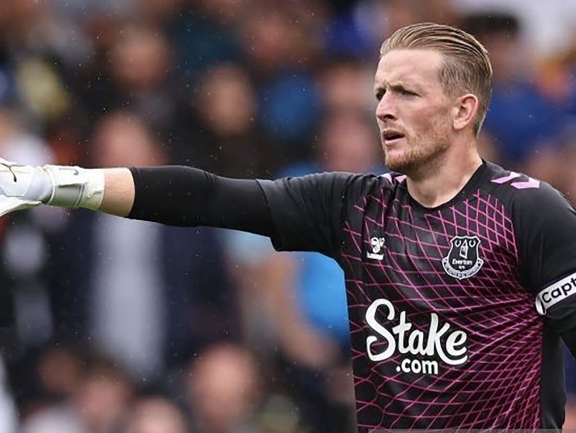 Jordan Pickford Everton 2022/2023 Signed and Framed Shirt - CharityStars