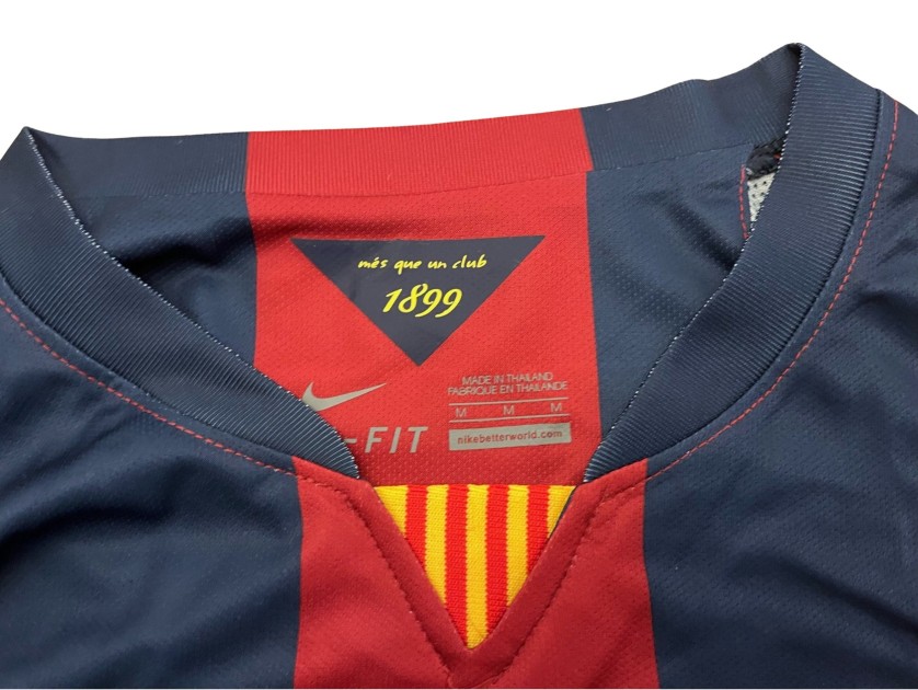 Lionel Messi's FC Barcelona Signed Replica Shirt - CharityStars