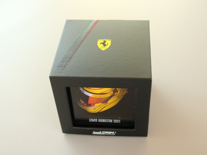 Hamilton's Scuderia Ferrari Signed Helmet Scale 1:5, 2025 - Signed by ...