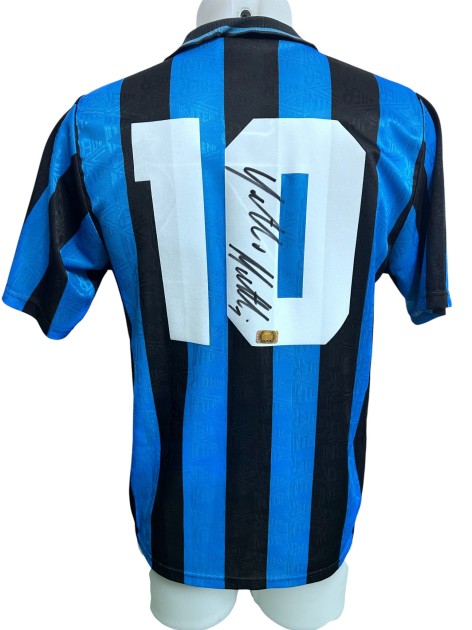 Maglia Ufficiale Matthaus Inter, 1991/92 - Autografata - CharityStars