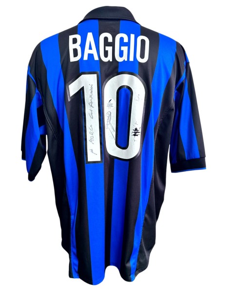 Baggio's Inter Signed Official Shirt, 1998/99 - CharityStars