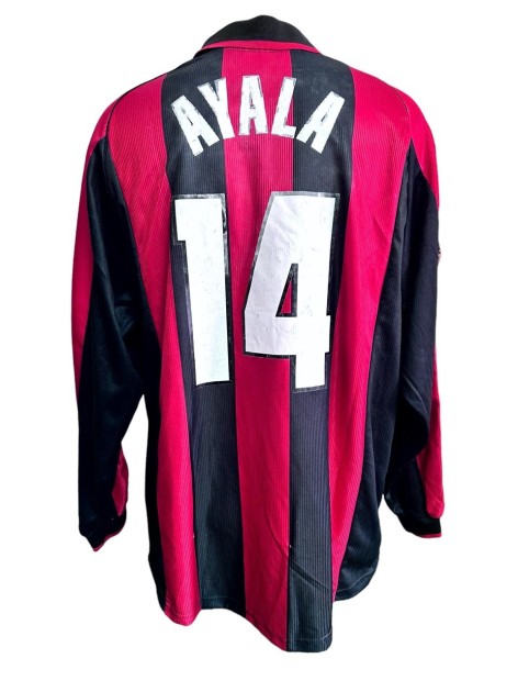 Ayala's AC Milan Match Shirt, 1998/99 - CharityStars