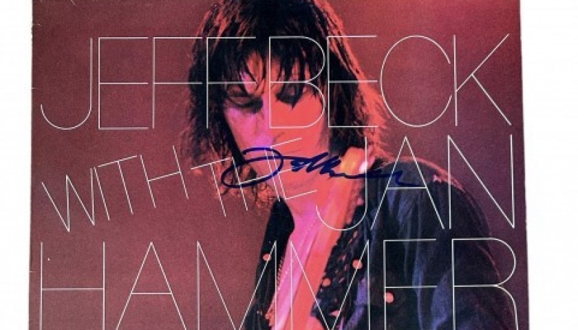 Jeff Beck Signed 'With The Jan Hammer Group Live' Vinyl LP - CharityStars