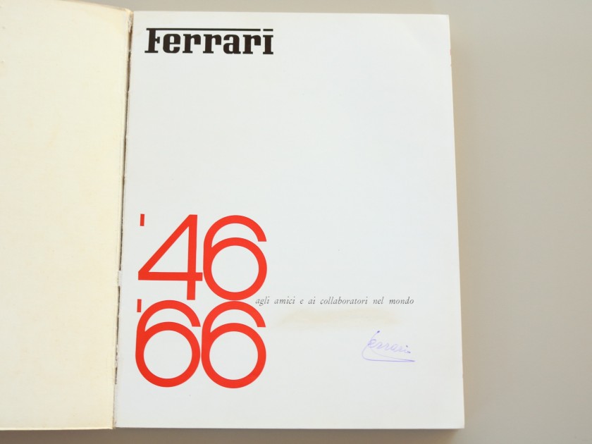 Ferrari Book 1944/1966 - Signed by Enzo Ferrari - CharityStars