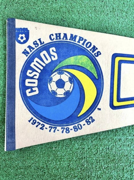 New York Cosmos Official Pennant, 1980s - Signed by Pelé - FC Sudtirol ...