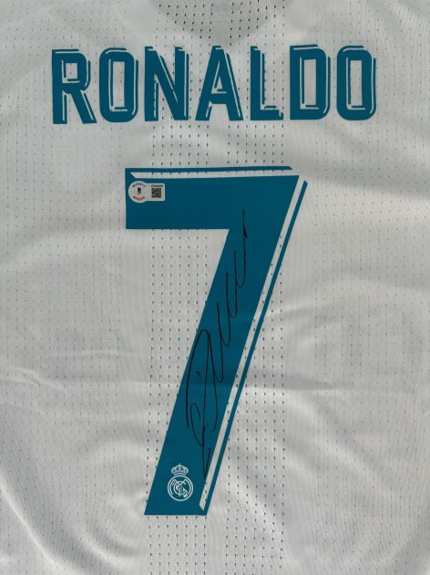 Cristiano Ronaldo's Real Madrid 2017/18 Signed Shirt - CharityStars