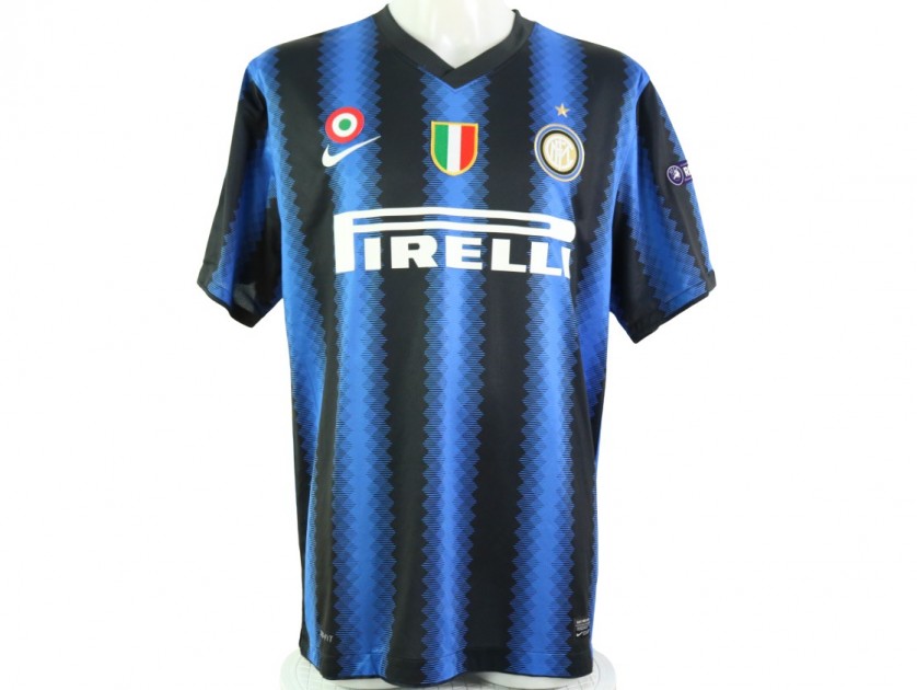 Lucio Official FC Inter Shirt, 2010/11 - CharityStars