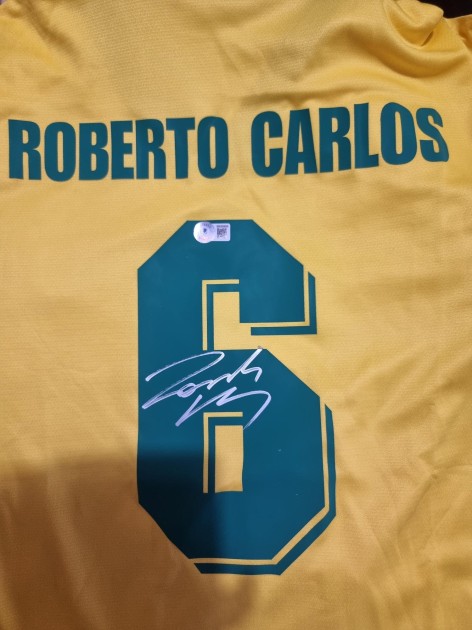 Roberto Carlos Signed Brazil 1994 Shirt - CharityStars