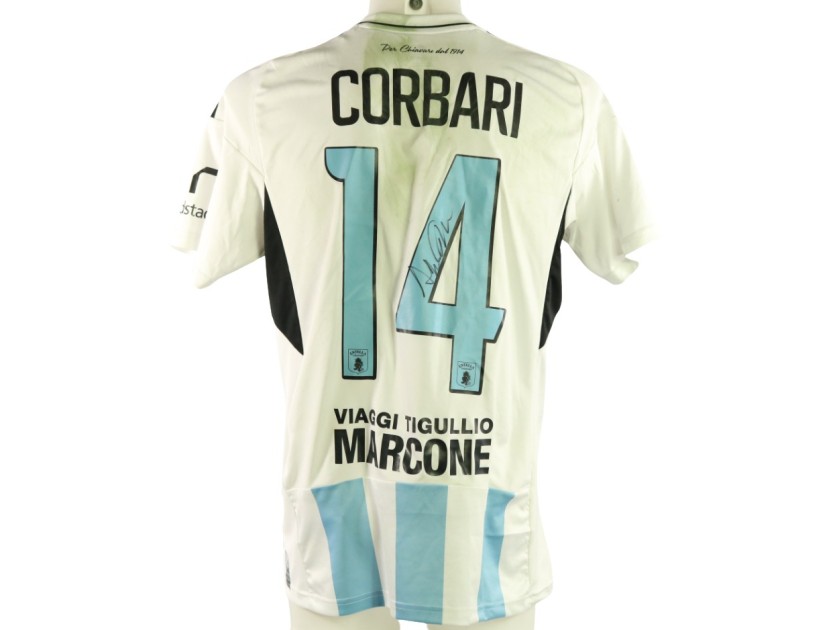 Corbari Unwashed and Signed Shirt, Virtus Entella vs Rimini 2023 ...