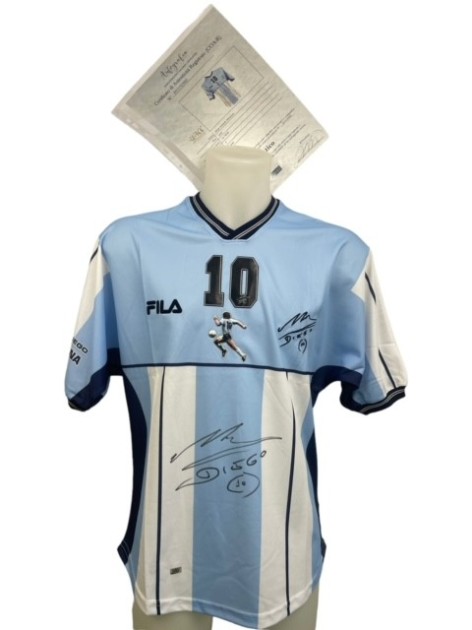 Maradona Official Signed Shirt, Argentina vs World Stars 2001 - The ...