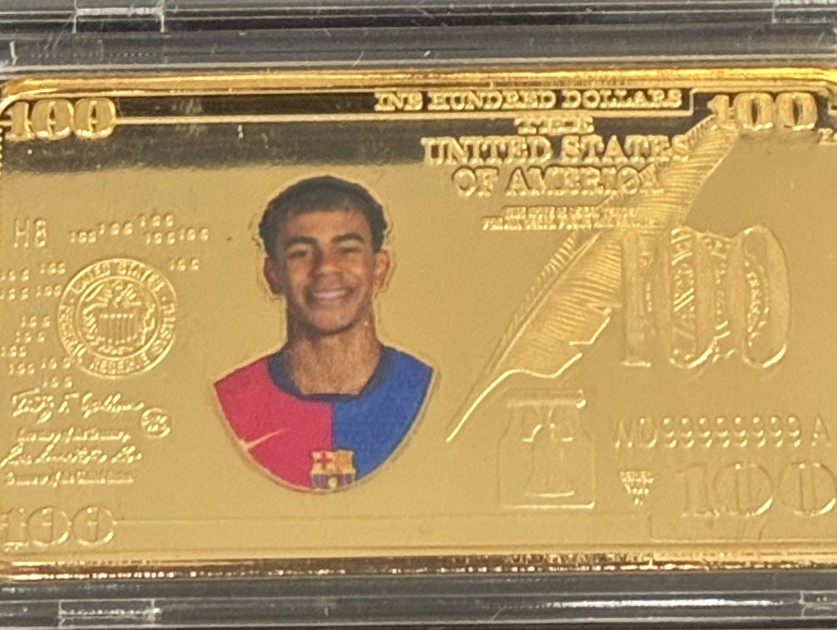 Lamine Yamal Gold Plated Bar - CharityStars