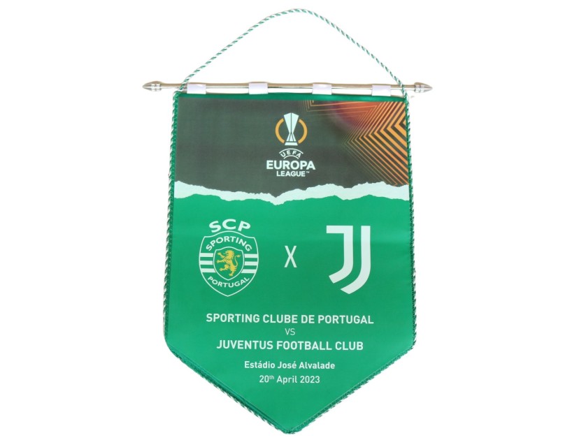 Sporting Lisbon vs Juventus 2023 Match Pennant - CharityStars