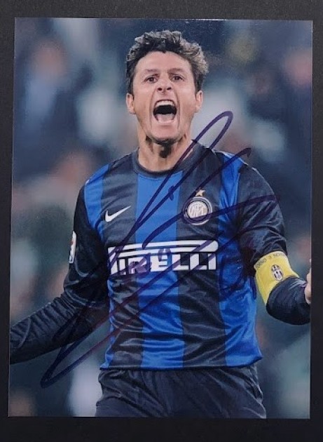 Photograph Signed by Javier Zanetti - CharityStars
