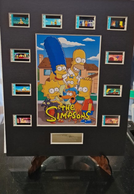 Maxi Card with original fragments from The Simpsons film - CharityStars