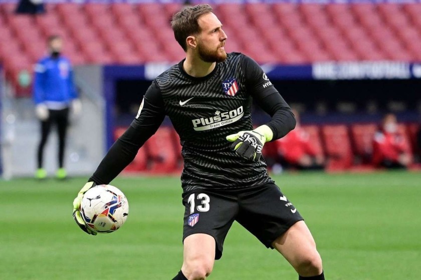 Oblak's Atletico Madrid Match-Issued Shirt, 2020/21 - CharityStars