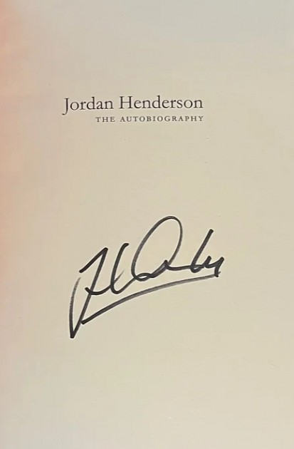 Jordan Henderson's Signed Autobiography - CharityStars