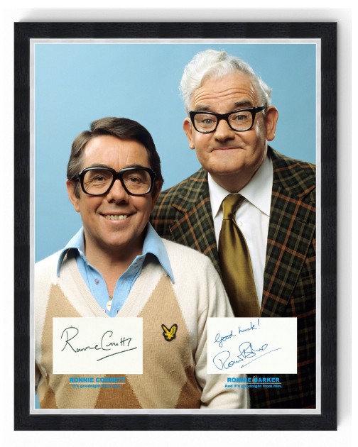 Ronnie Corbett and Ronnie Barker Signed The Two Ronnies Display ...