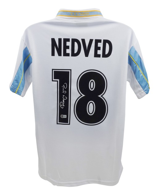 Pavel Nedved's Lazio Signed Replica Shirt - CharityStars