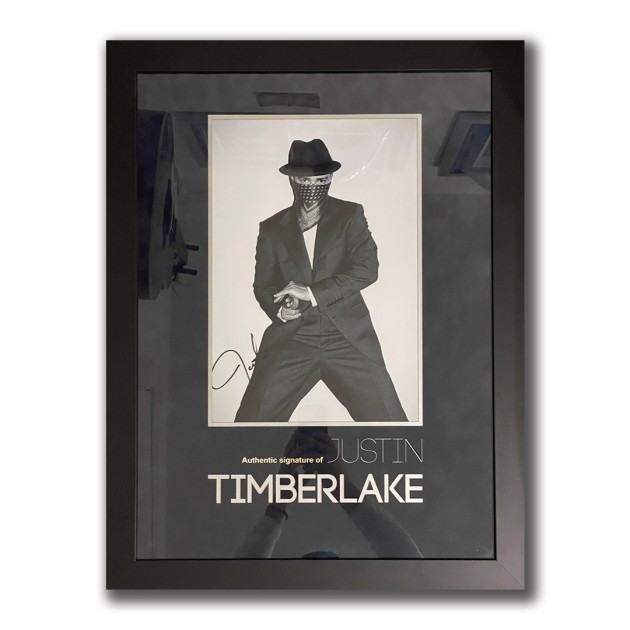 Justin Timberlake Signed and Framed Picture - CharityStars