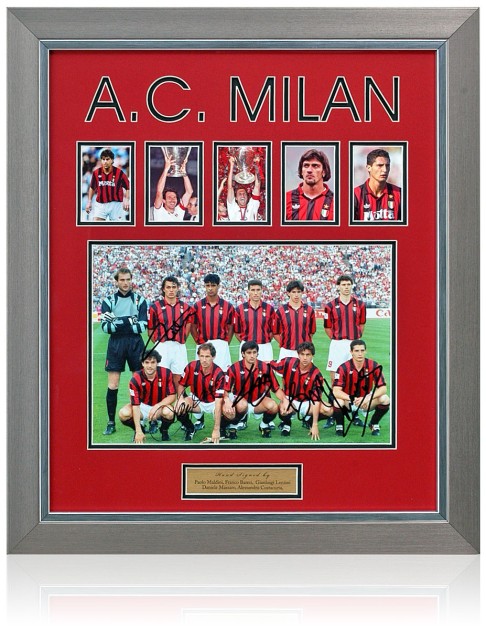 AC Milan Legends Signed Presentation - CharityStars