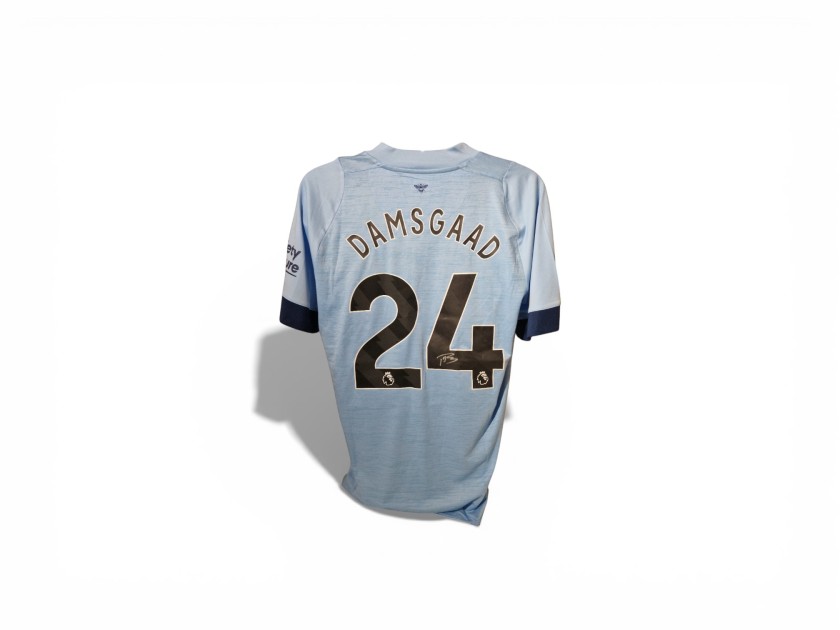 Mikkel Damsgaard Maglia da calcio ufficiale del Brentford 24/25 firmata ...